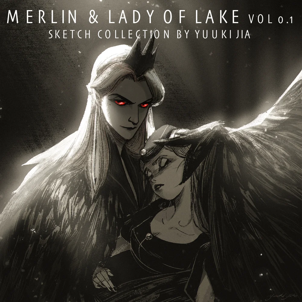 The Lady Of The Lake And Merlin