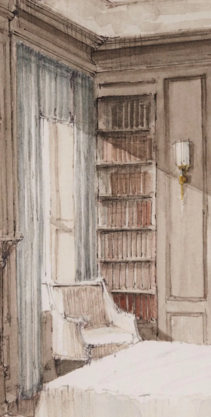 Interior Watercolor renderings, Interior Design Renderings — Leslie-jon ...