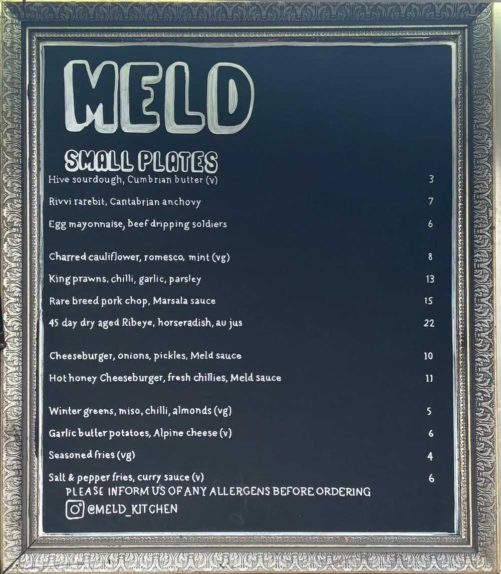 Meld Menu — Rivington Brewing Co