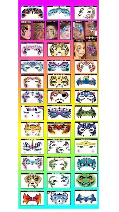 Simple Face Painting Designs Printable