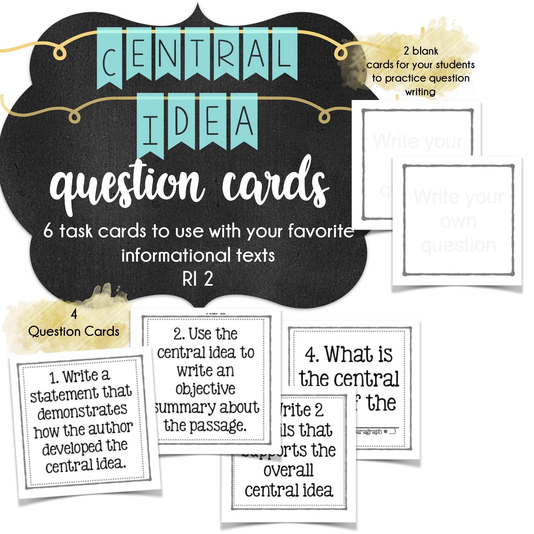 Central Idea RI 2 RL 2 Teaching Intentionally Central Idea RI 2 RL 2 Teaching Intentionally