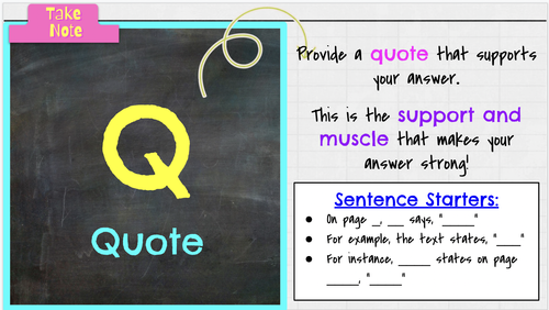 How to Write a Constructed Response Using Text Evidence — Teaching ...