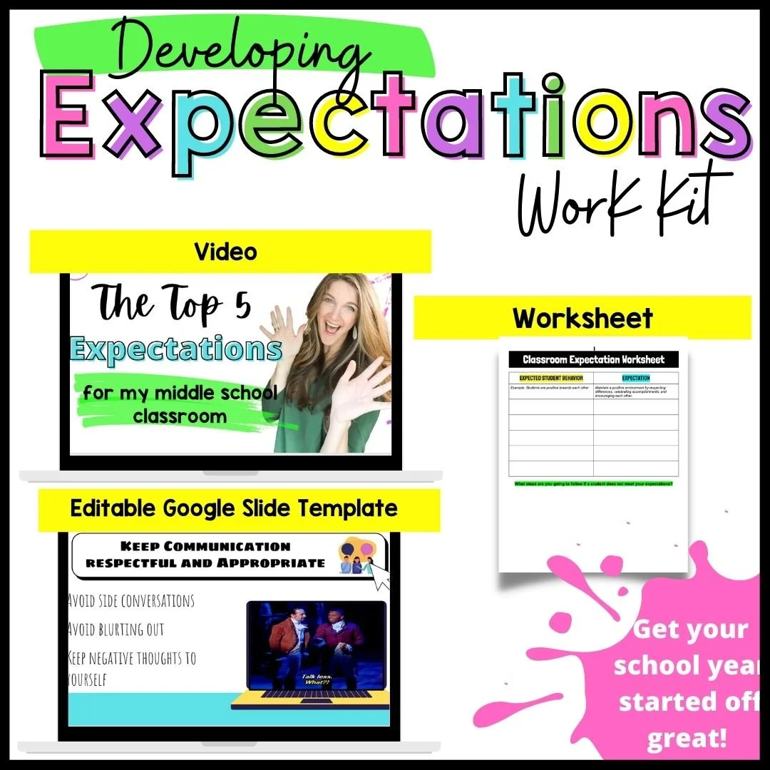 Five Expectations for your middle school students — Teaching Intentionally