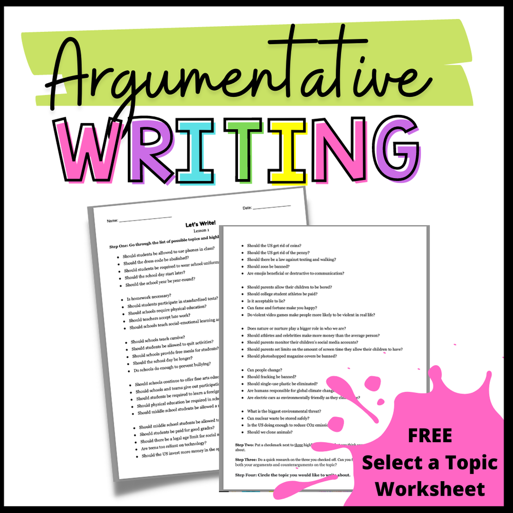 5 Strategies for Teaching Argumentative Writing — Teaching Intentionally