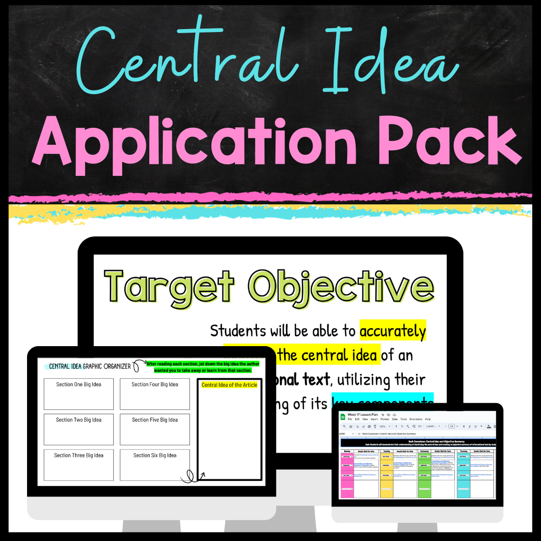 Middle School Applying Central Idea Activity — Teaching Intentionally