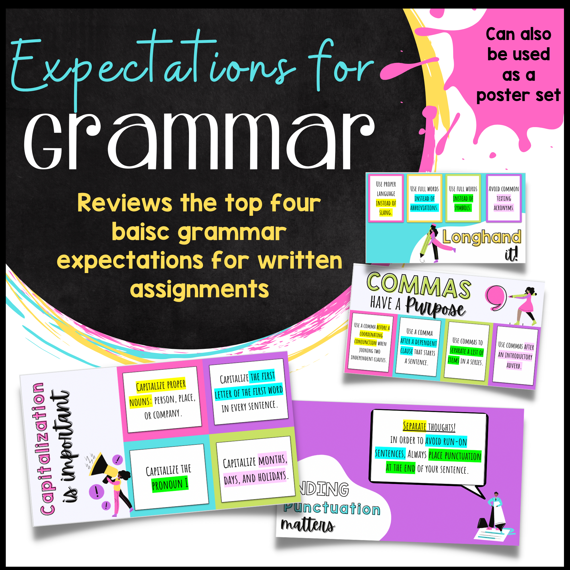 Basic Grammar Expectations for Middle Schoolers — Teaching Intentionally