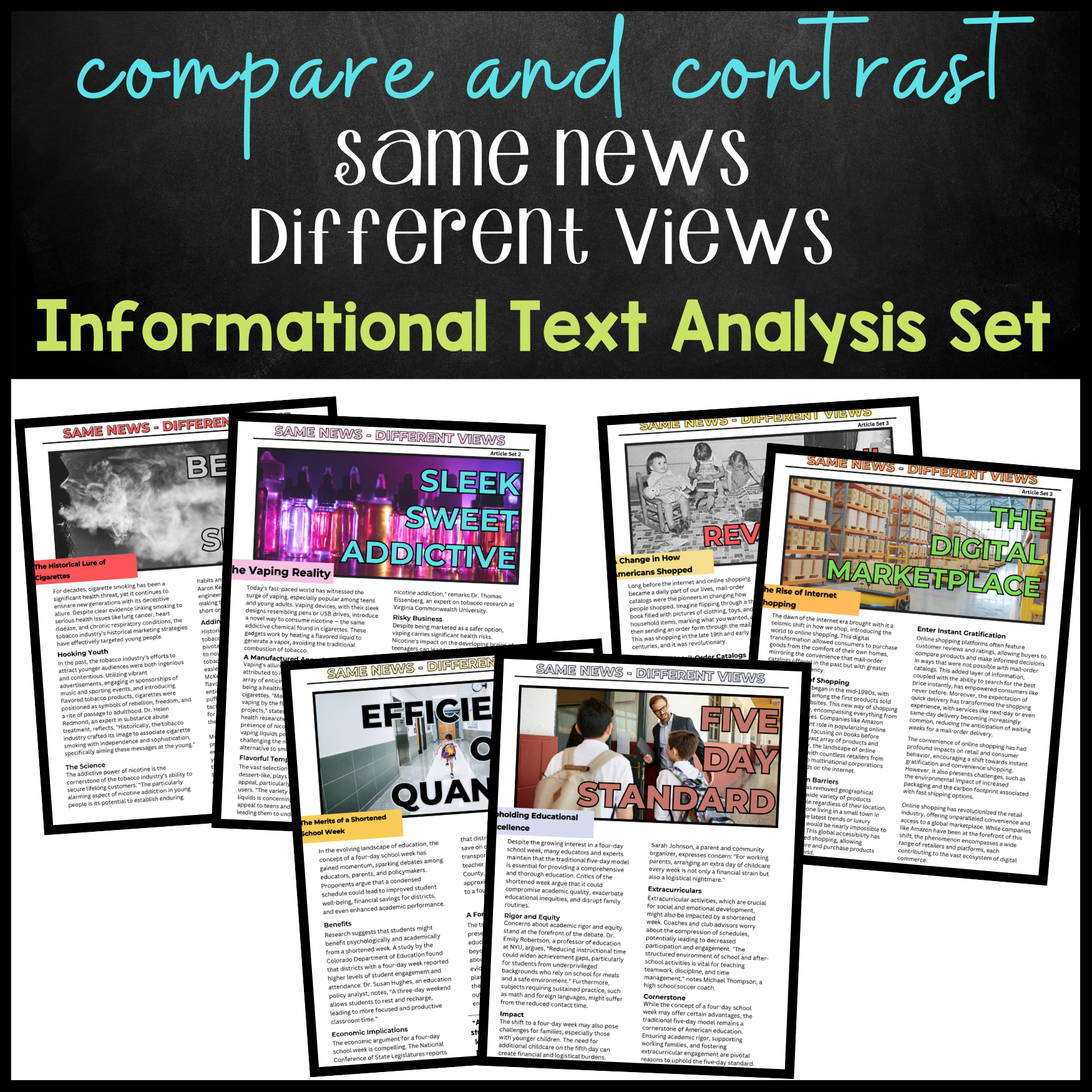How to Teach Compare and Contrast with Paired Texts | Middle School ...