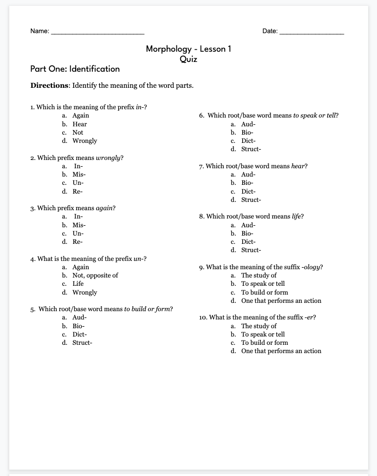Teaching prefixes, suffixes, and roots to middle schoolers — Teaching ...