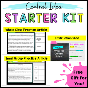 Simple Steps to Teach Central Idea — Teaching Intentionally