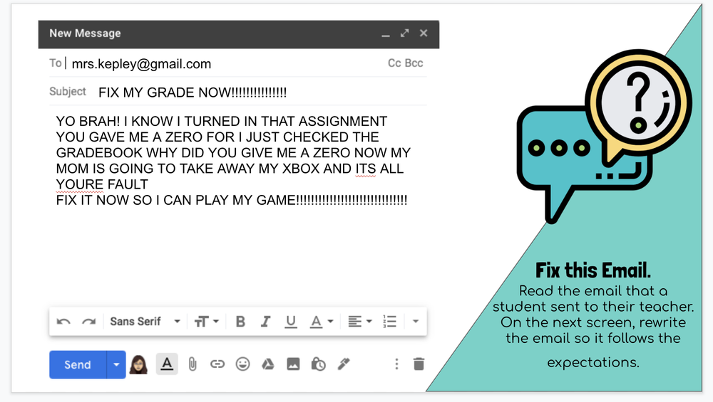 Digital Etiquette Tips for Middle Schoolers (Email + Discussion Board ...