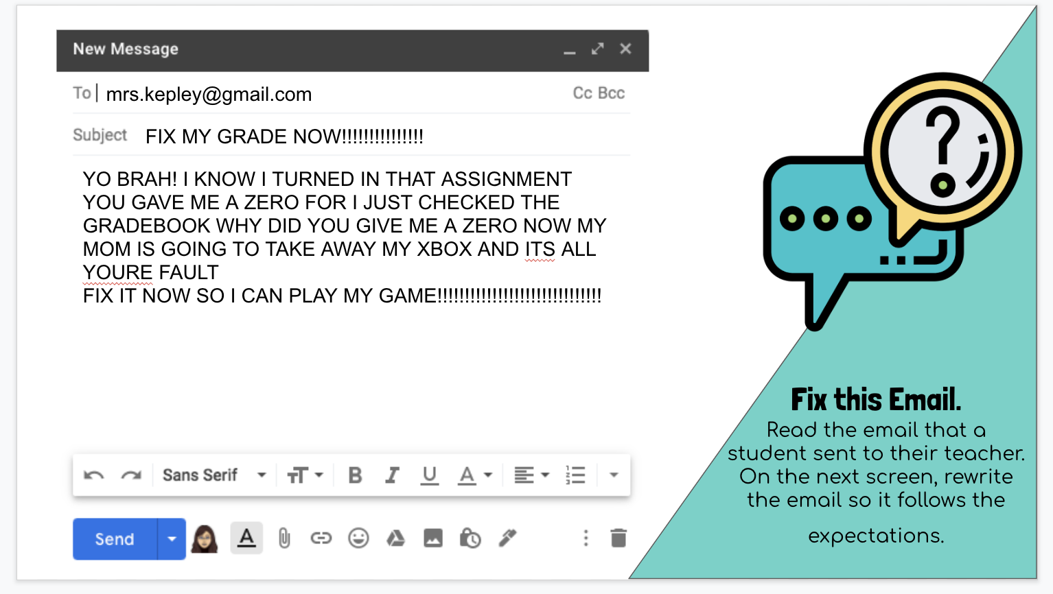 Digital Etiquette Tips for Middle Schoolers (Email + Discussion Board ...