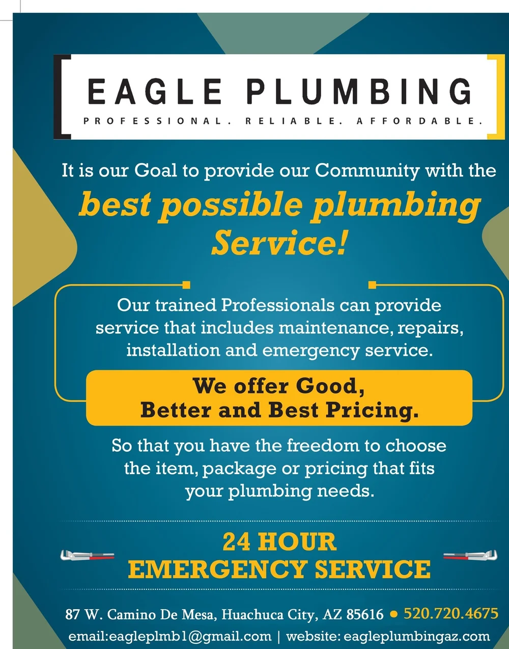 Eagle Plumbing - Professional. Reliable. Affordable.