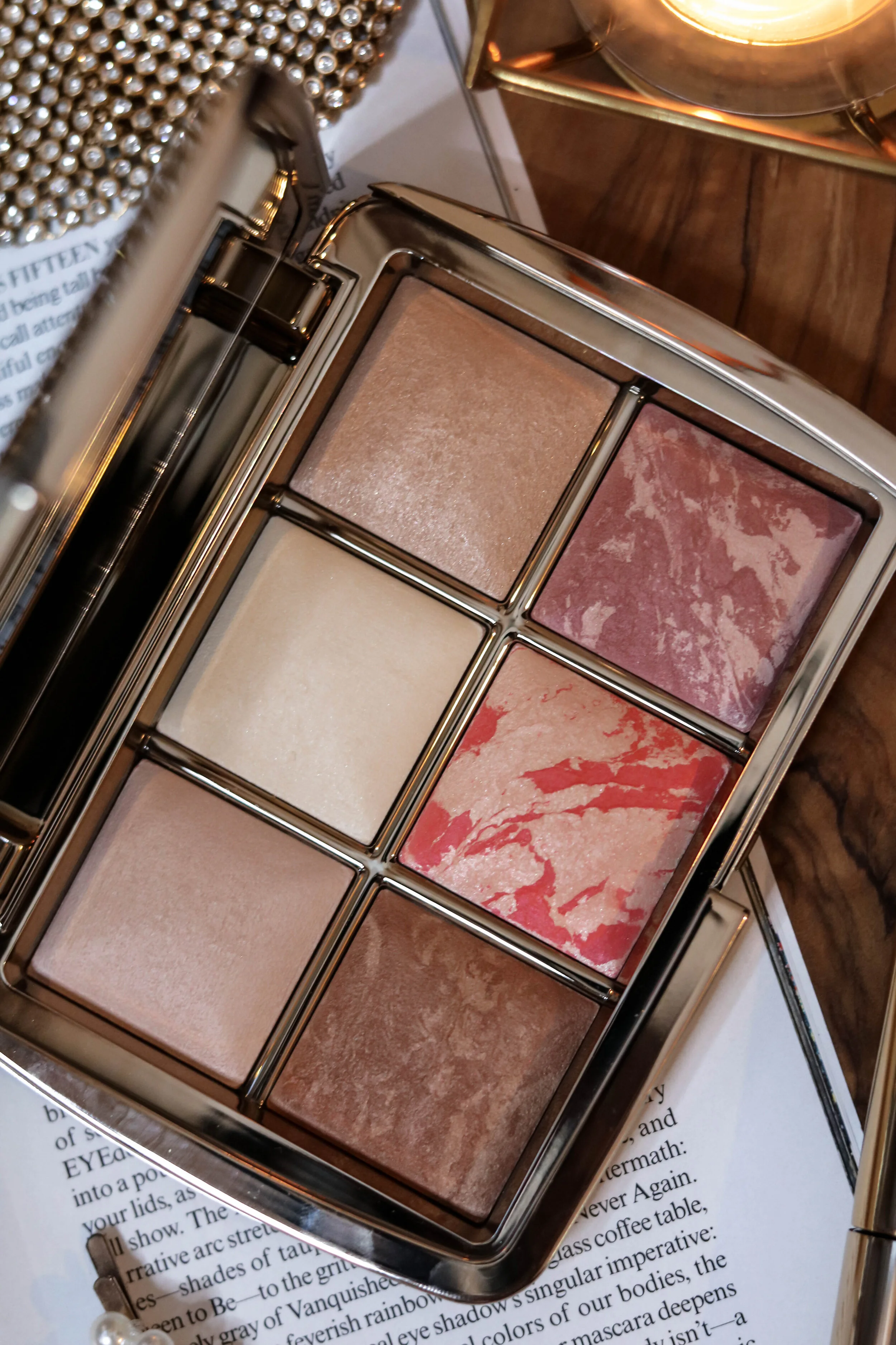 Hourglass Ambient Lighting Powder Radiant Light Swatches | Shelly Lighting