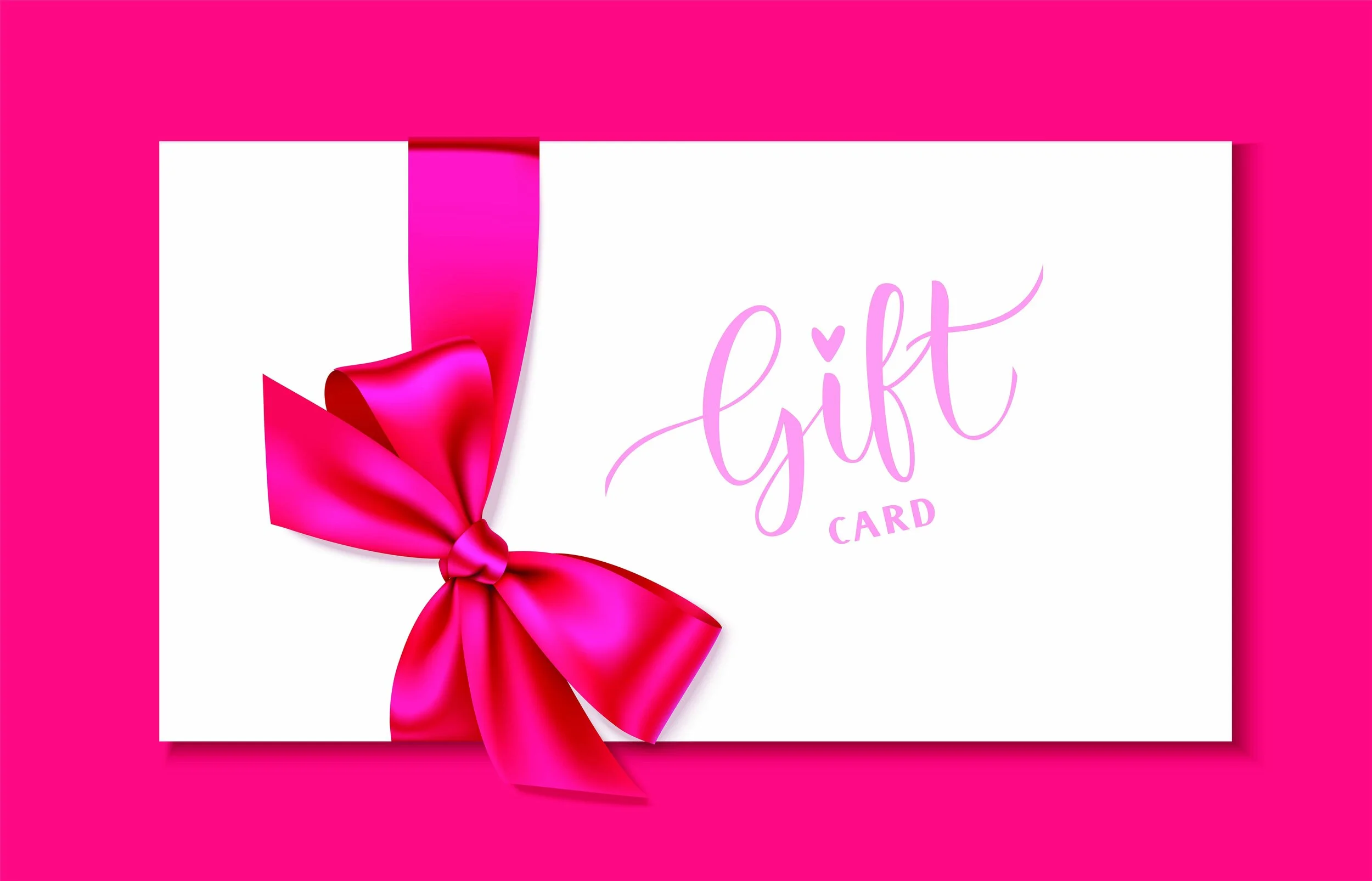 Pink Gift Certificate Clipart