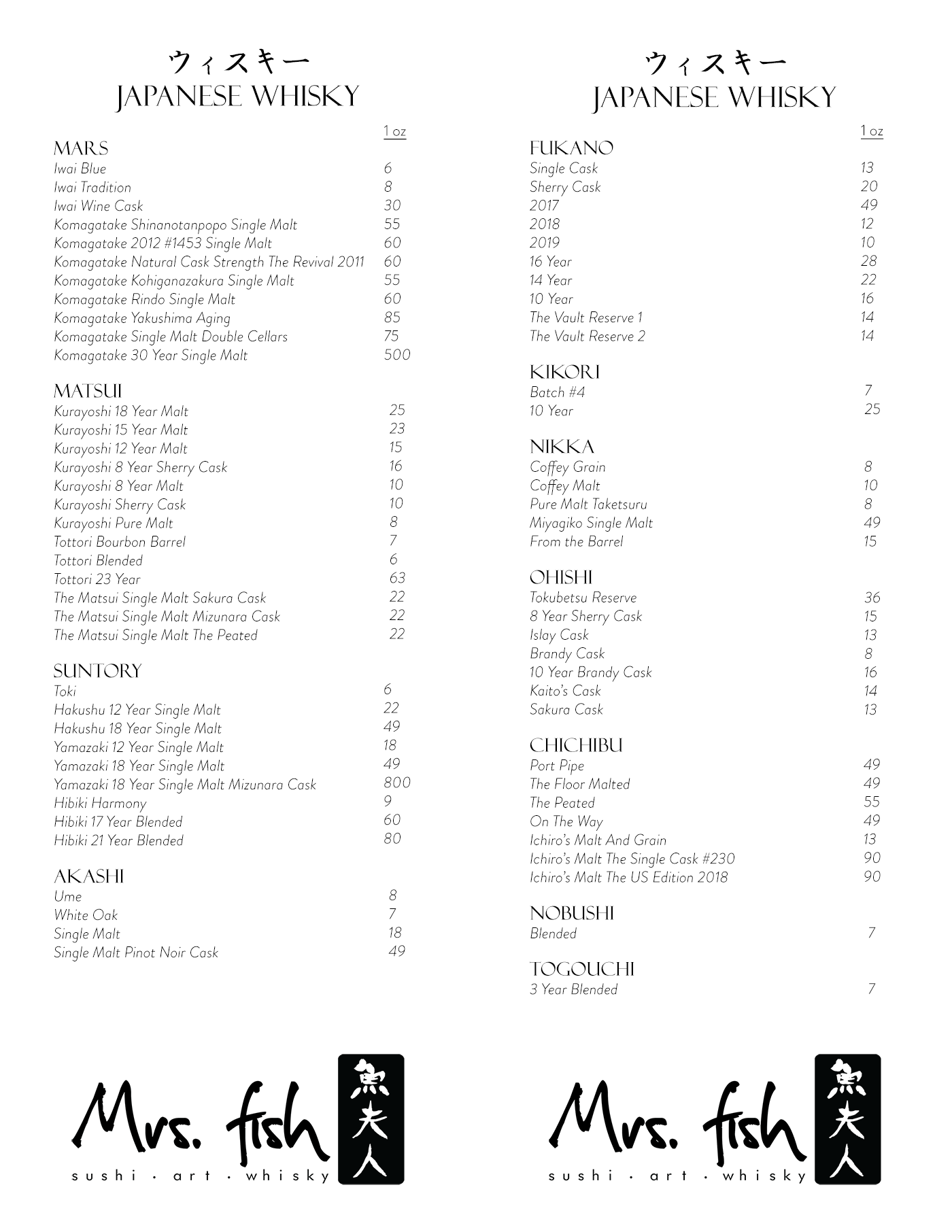 FOOD-1a — Mrs Fish