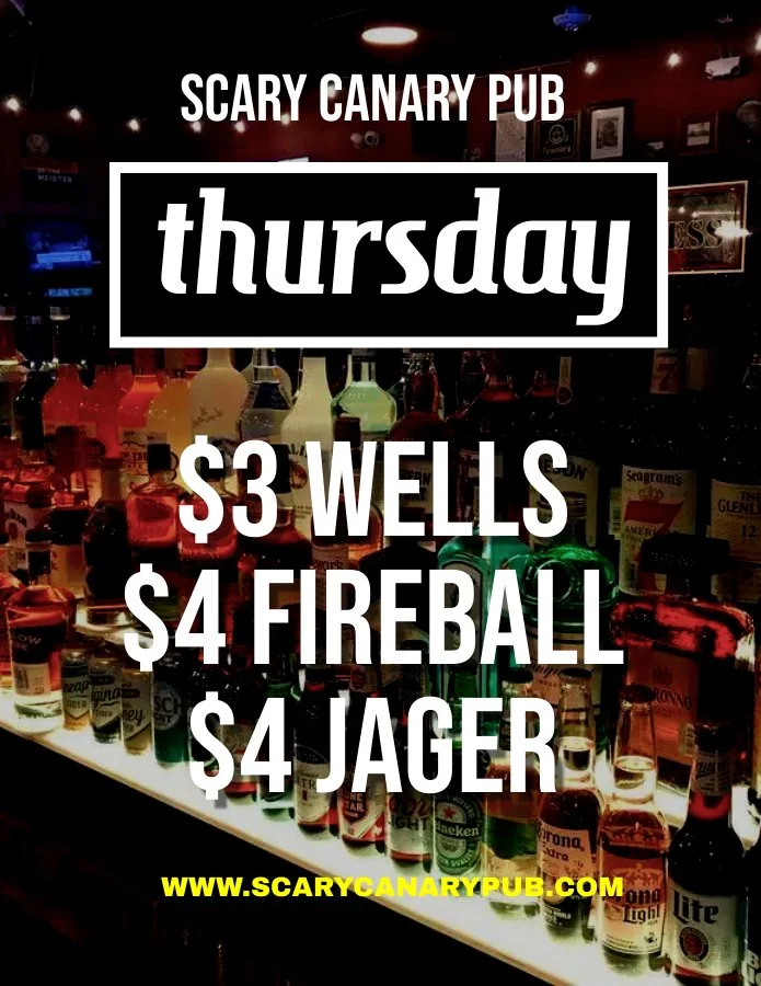 SPECIALS (tomball) — Scary canary pub