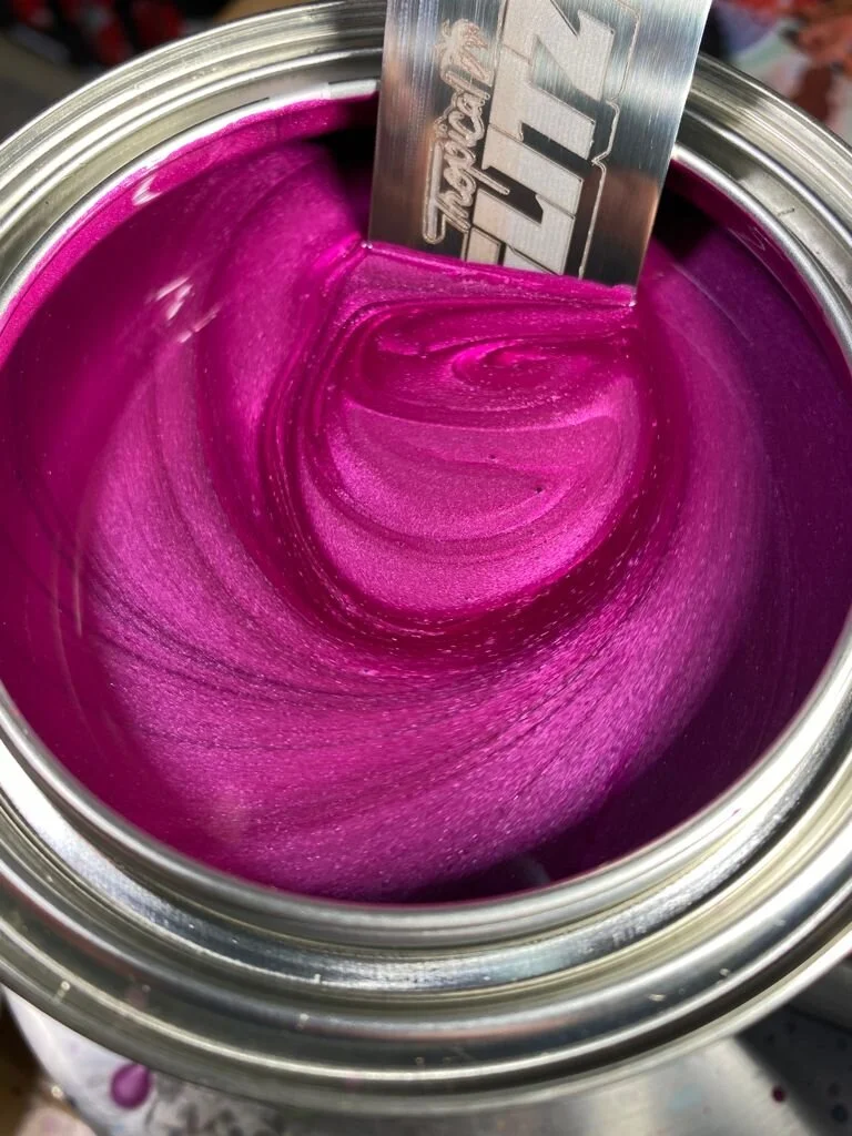 Pink Metallic Basecoat Flake Matched Paint — Tropical Glitz