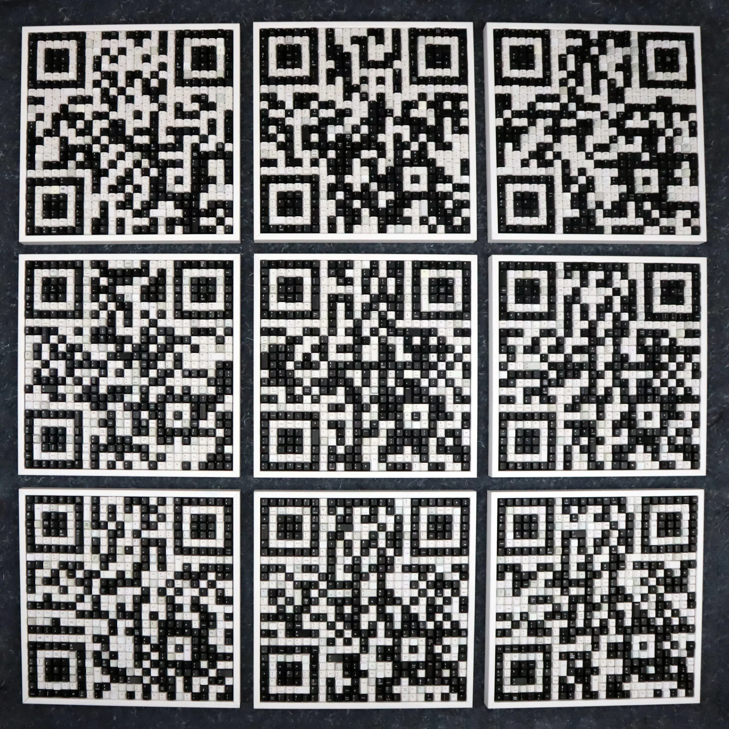 Byte Sizes QR Codes Erik Jensen Art