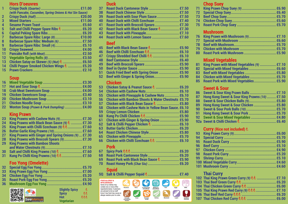One Take Away — SEE MENUS