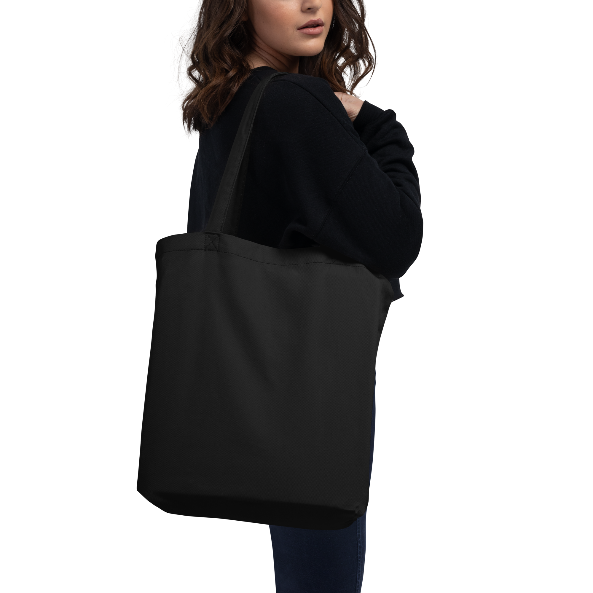 Plain Black Canvas Tote Bag
