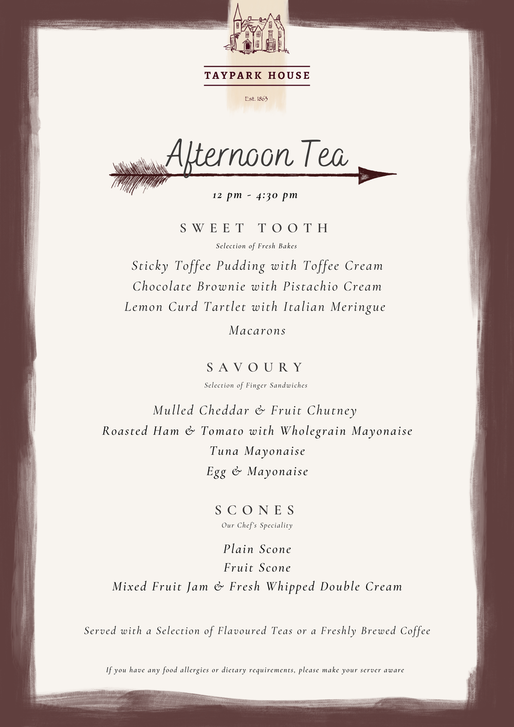 Afternoon Tea — Taypark House