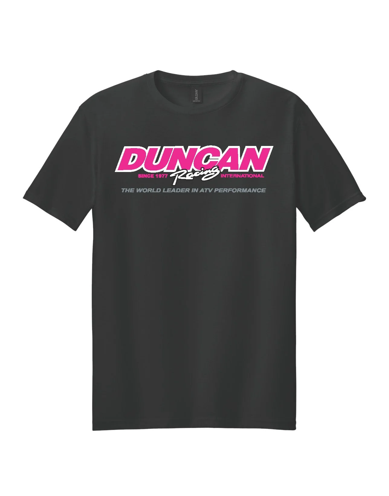 DR Black T Shirt Red Logo — Duncan Racing
