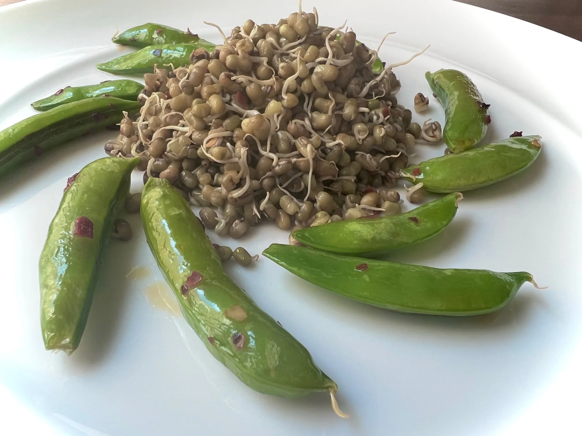 Sprouted moong dal salad — Dr. Priya's Kitchen
