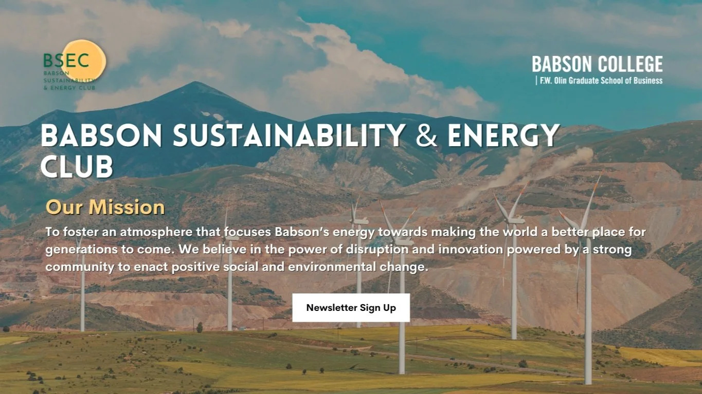 Babson Sustainability and Energy Club