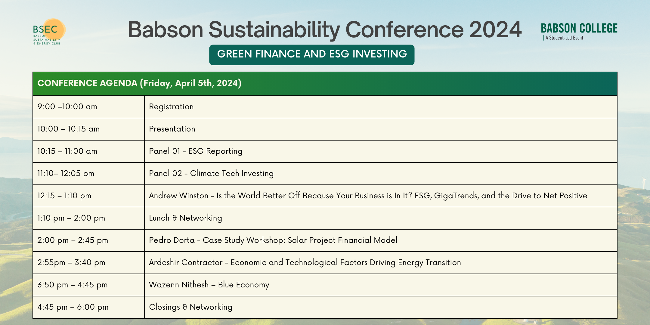 General 3 — Babson Sustainability and Energy Club