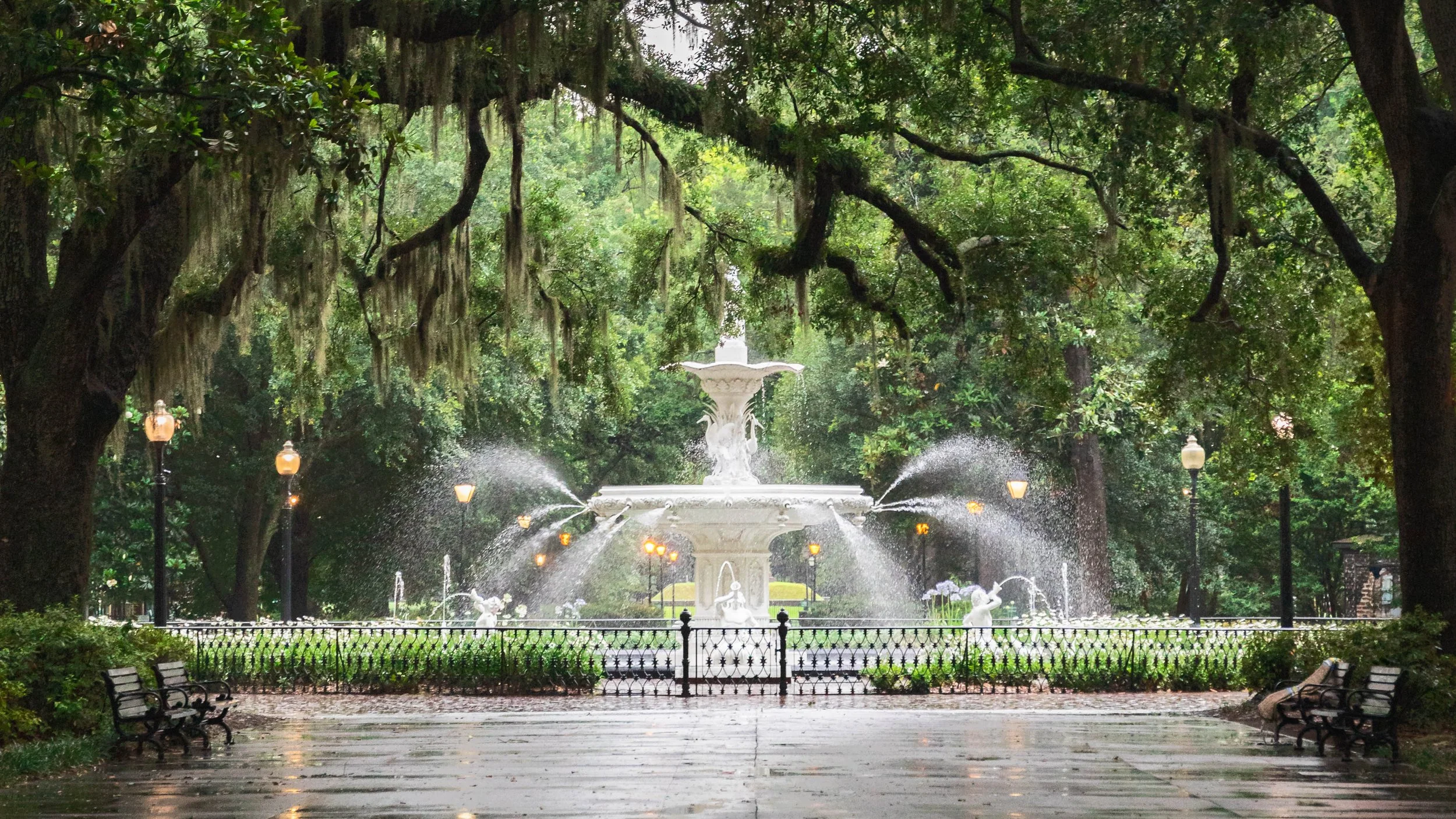 Forsyth Park Fountain Weddings Engagement In Forsyth Park: Love In