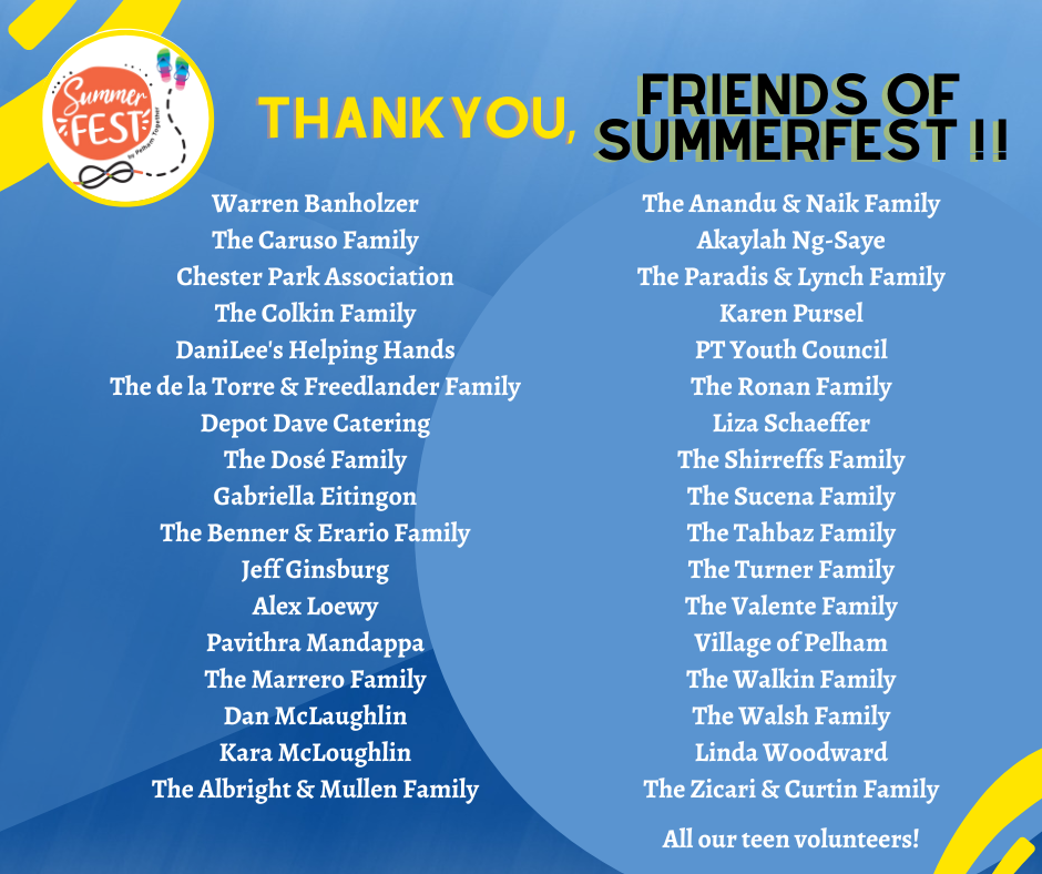 SummerFest '23 Was A Roaring Success! — Pelham Together