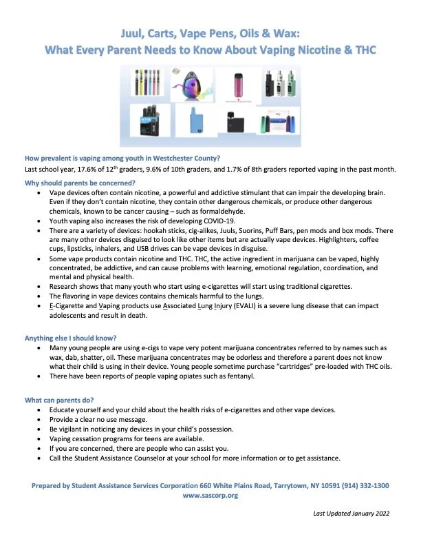 Vaping Nicotine & TCH: What Every Parent Needs to Know — Pelham Together