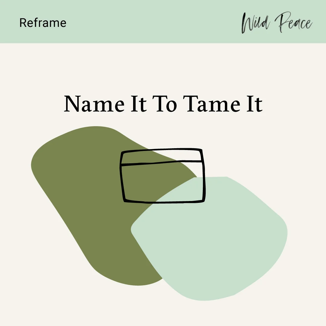 Name it to Tame it | Reframe — Wild Peace