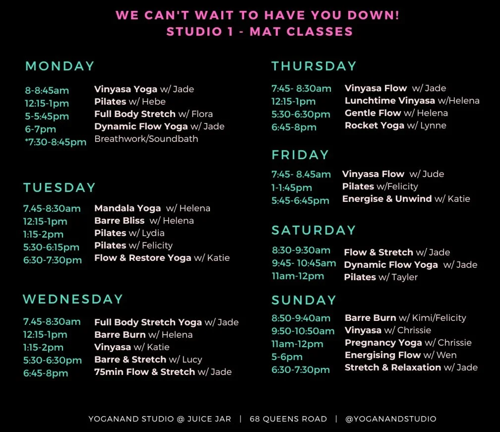 Timetable — Yoganand