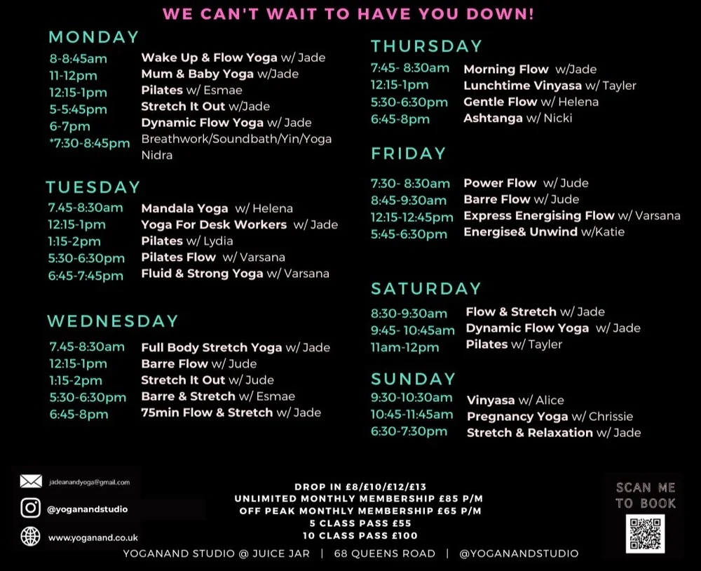 Timetable — Yoganand