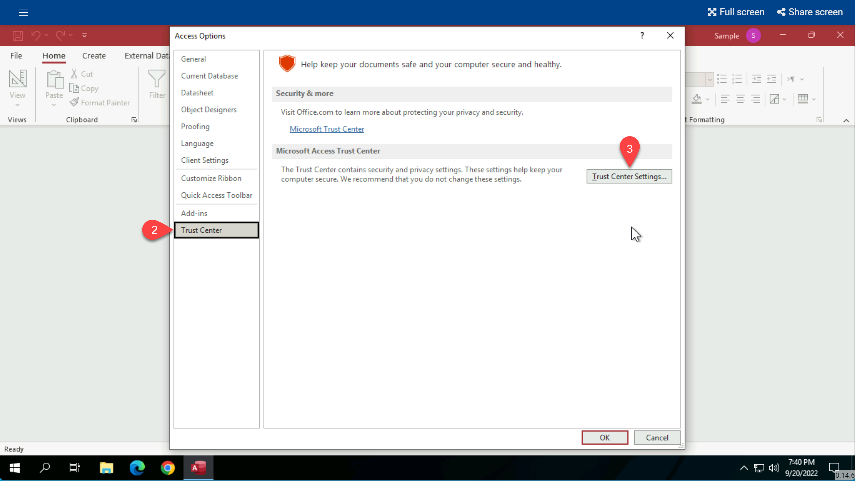 Create A Trusted Location — Virtual Cloud Desktops For Access Databases