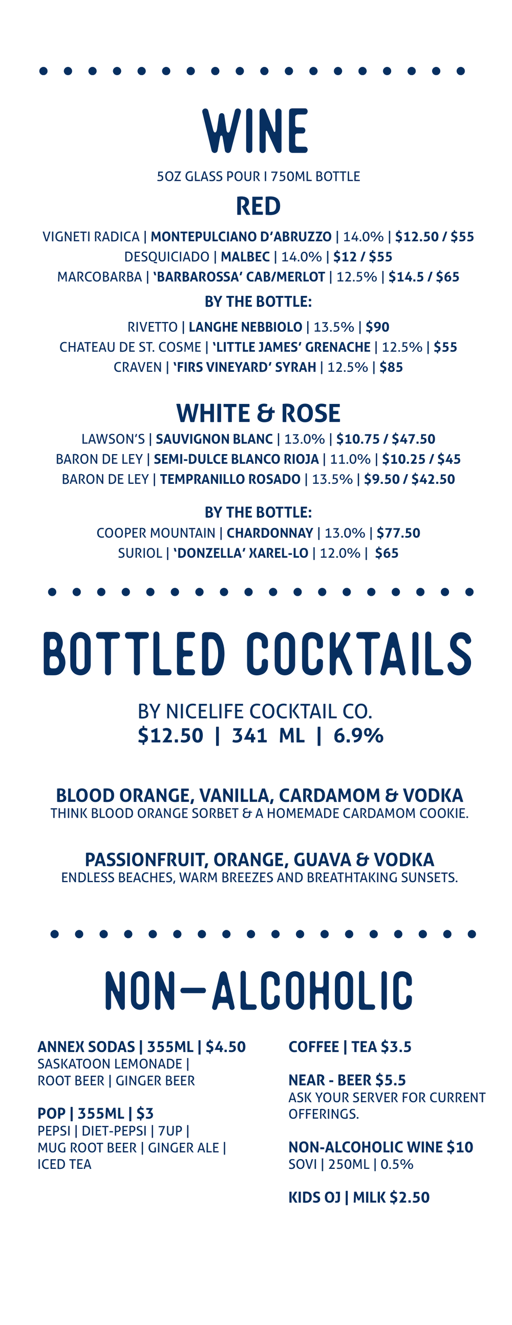 Menus — FOX BURGER