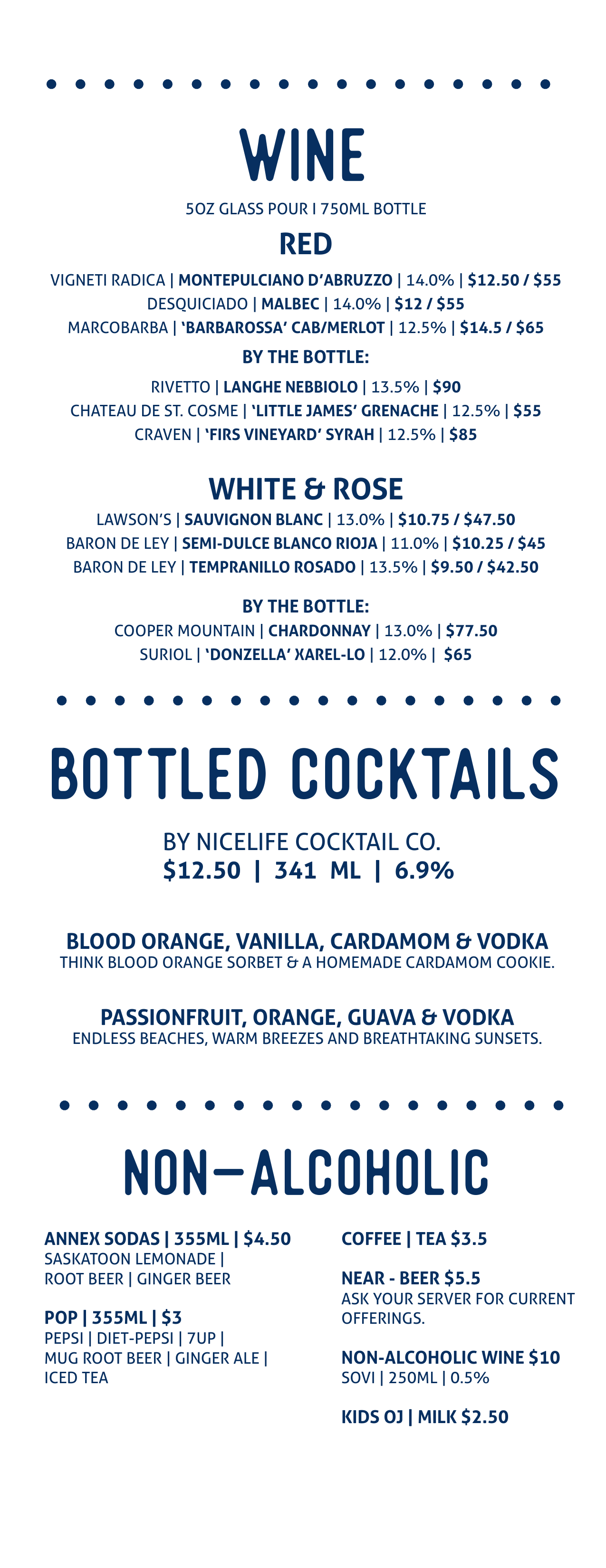 Menus — FOX BURGER