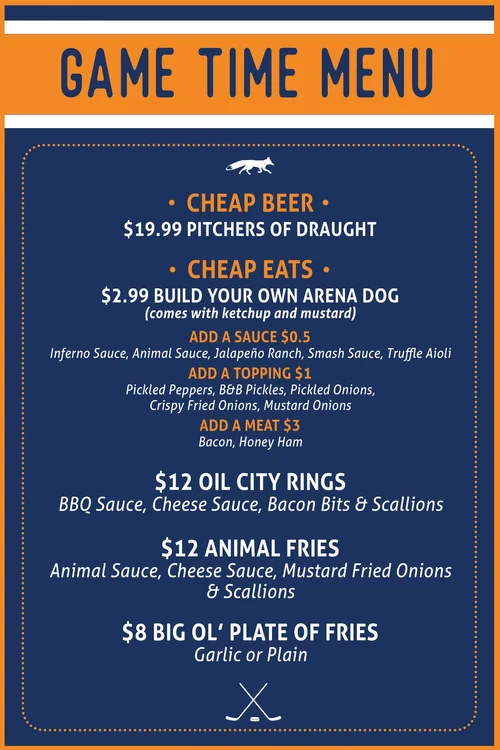 Leduc Menus — FOX BURGER