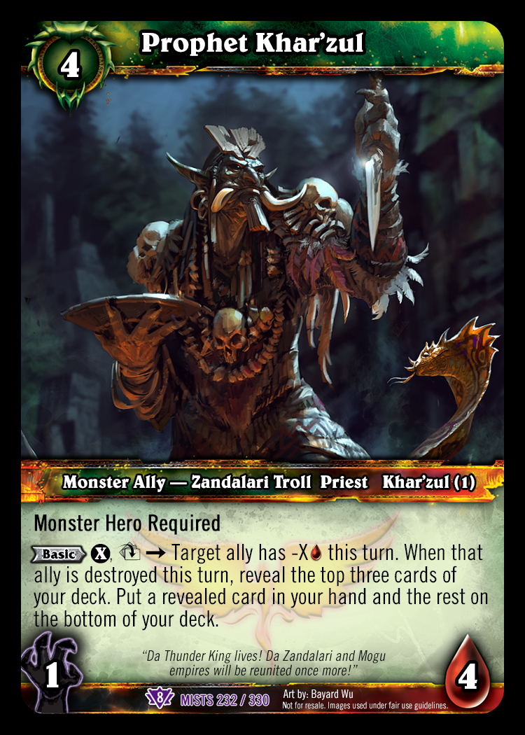 Into the Mists Monster Allies — World of Warcraft TCG Reborn