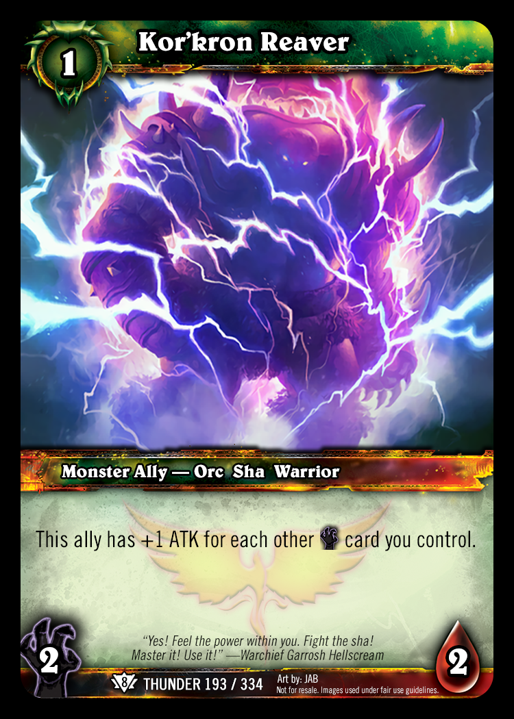 Echoes of Thunder Spoiler: Monster & Neutral Allies — World of Warcraft TCG Reborn
