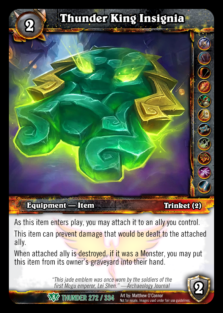 Echoes of Thunder Spoiler: Equipment — World of Warcraft TCG Reborn