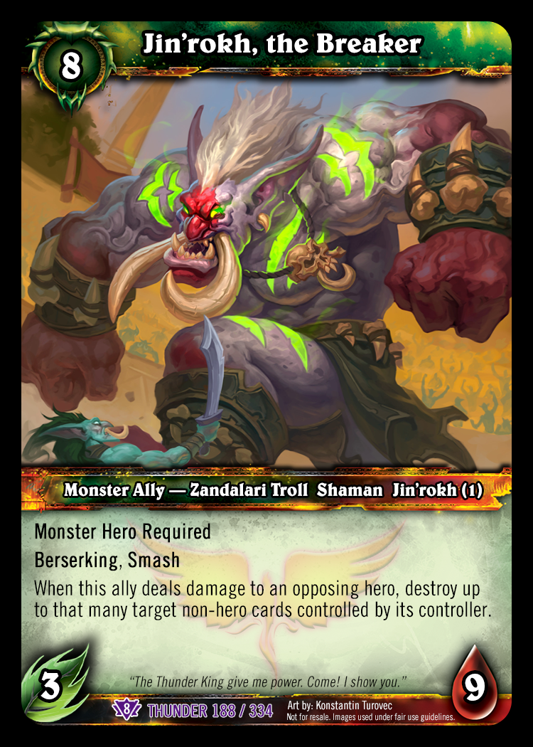 Echoes of Thunder Monster Allies — World of Warcraft TCG Reborn