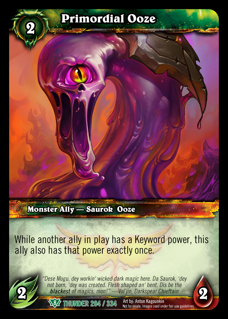 Echoes of Thunder Monster Allies — World of Warcraft TCG Reborn