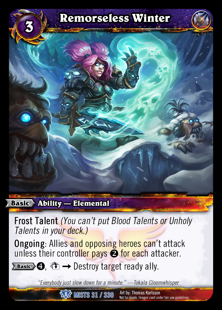 11/23 Ban & Balance Update — World of Warcraft TCG Reborn
