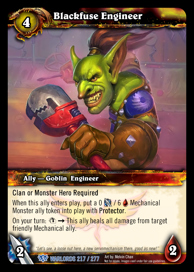Warlords Alliance, Horde, Monster and Neutral Allies — World of Warcraft TCG Reborn