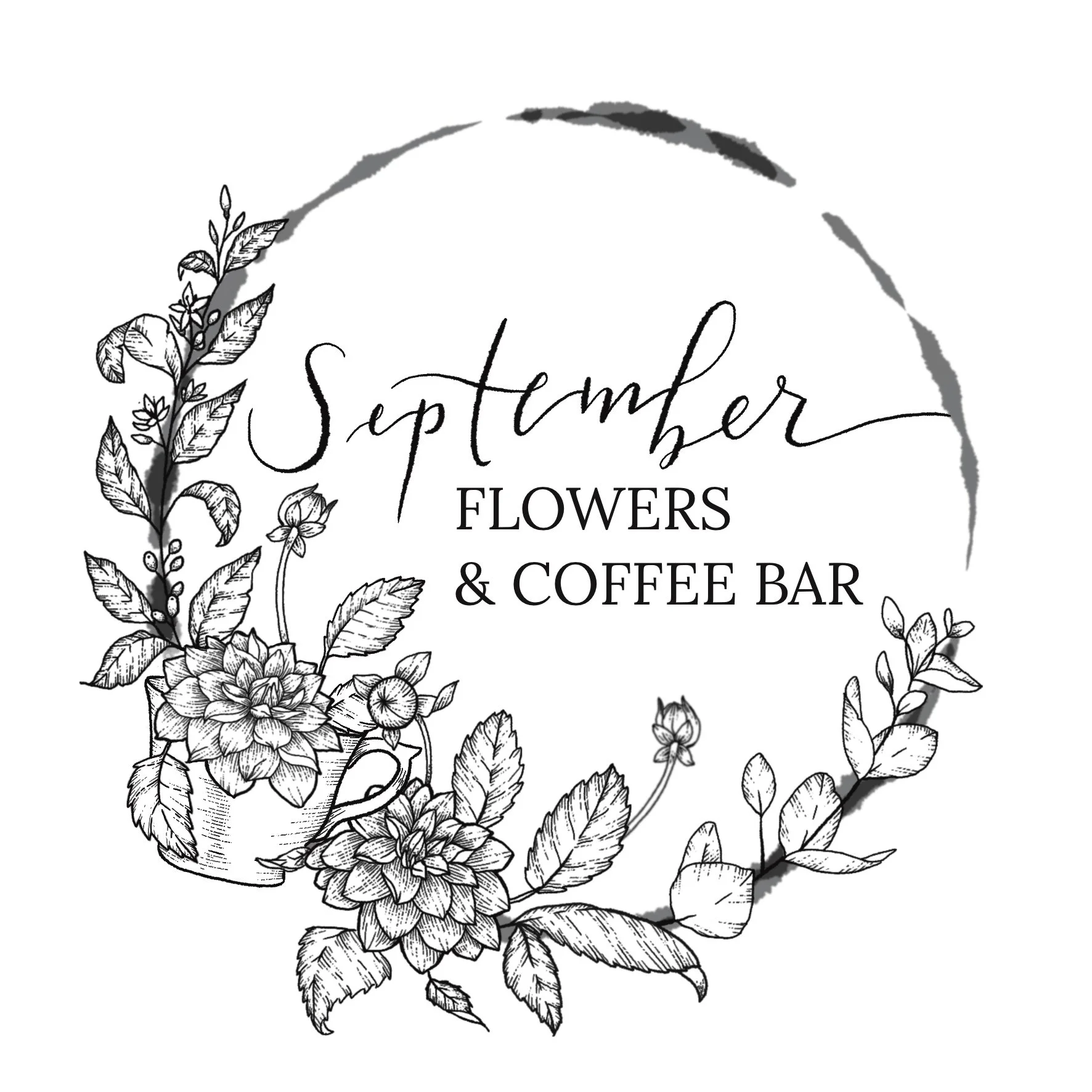 September Flower Drawing