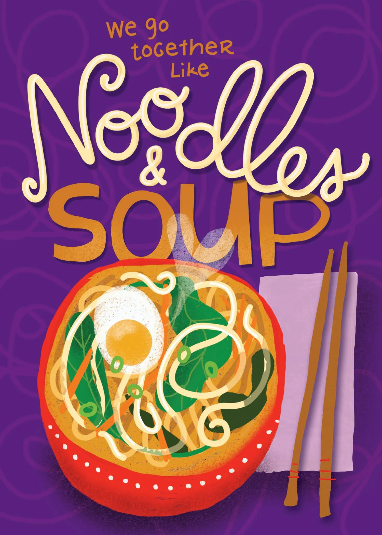 lettering — Sarah Wisbey, Food Illustration