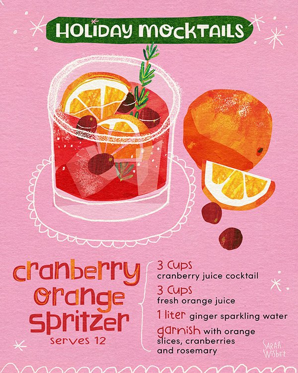 lettering — Sarah Wisbey, Food Illustration