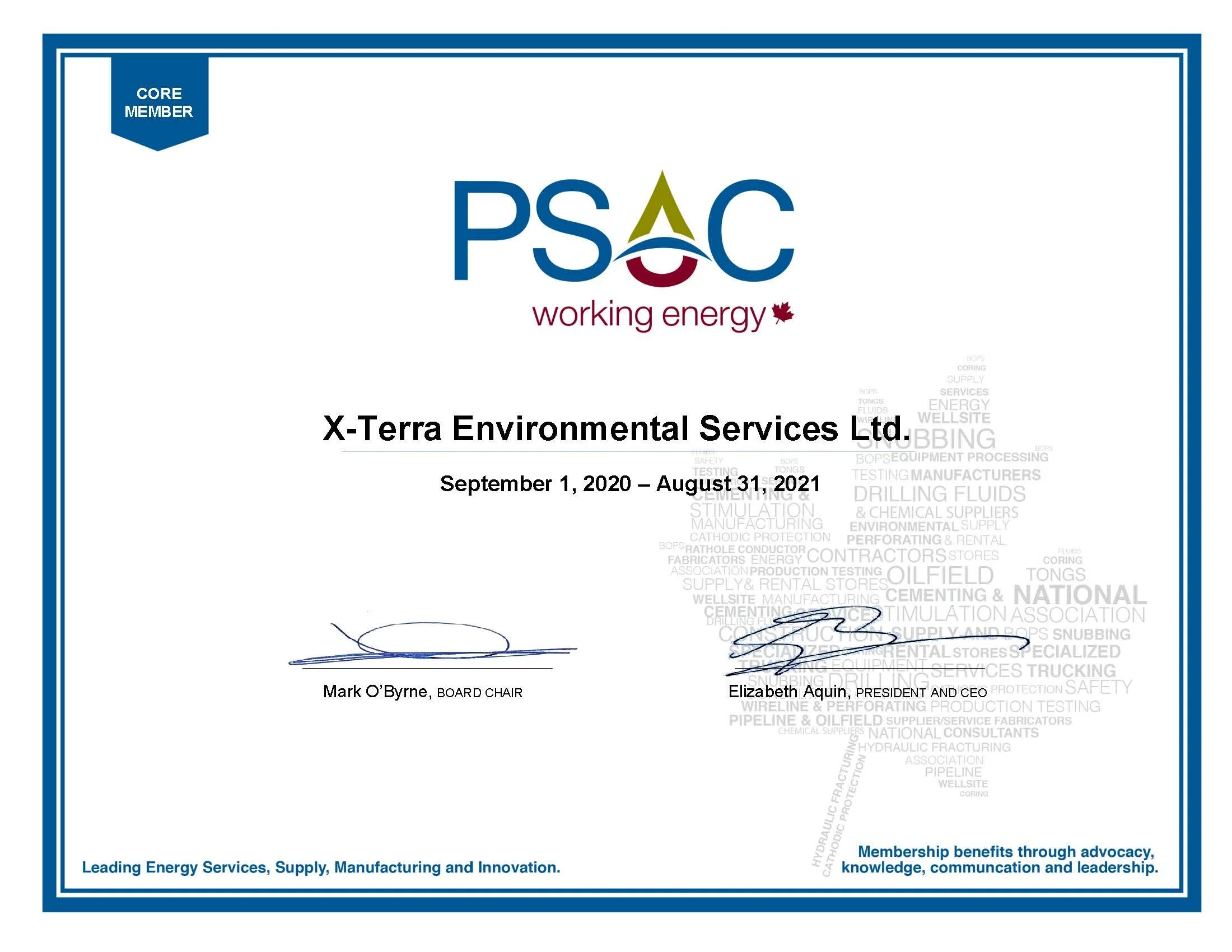 Policies & Certifications | X-Terra Environmental Services Ltd.